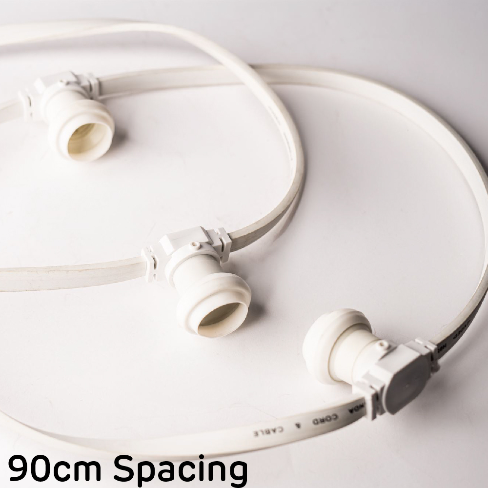 Self-Levelling Festoon Cable - 90cm Spacing. White. - Firefly Lighting ...